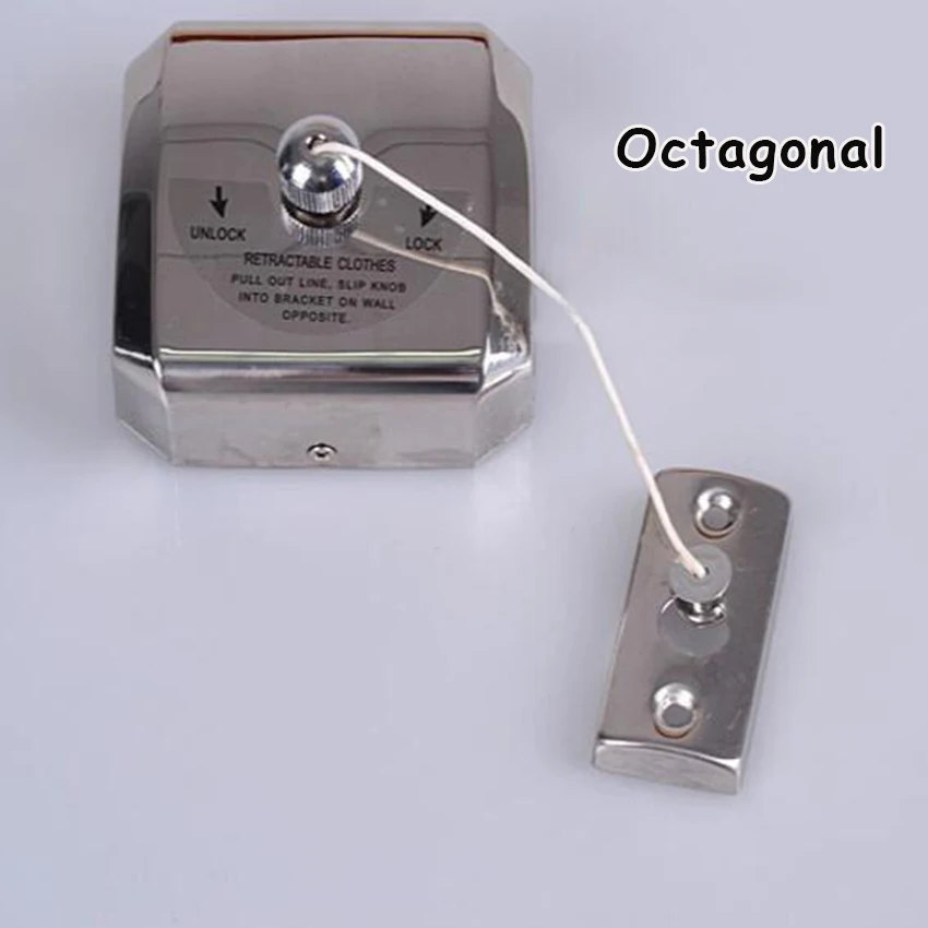 1 шт. Нержавеющая сталь Выдвижная Веревка для белья невидимая вешалка ...