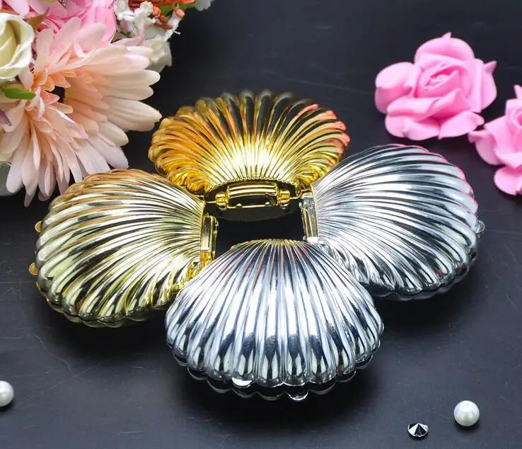 30pcs Gold/Silver Shell Shaped Candy Chocolate Box Boxes For Wedding ...
