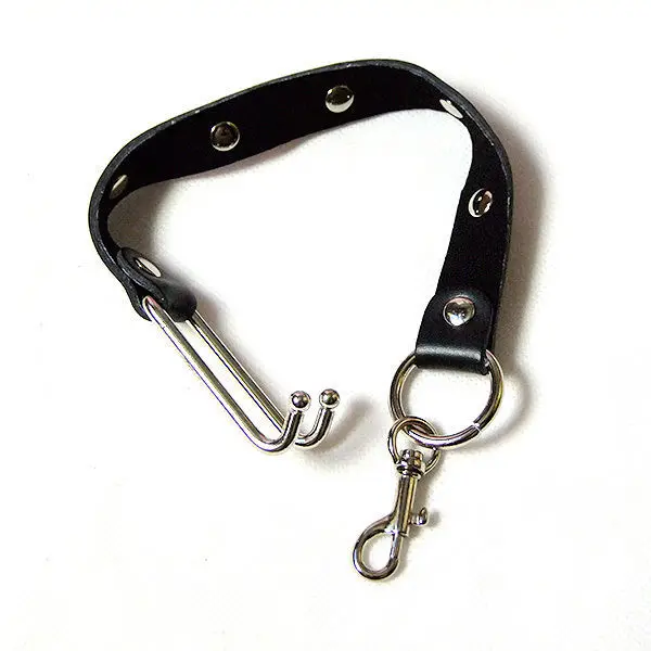 Free Shipping Leather Sex Nose Hook Steel Nose Sex Toys In Adult Games
