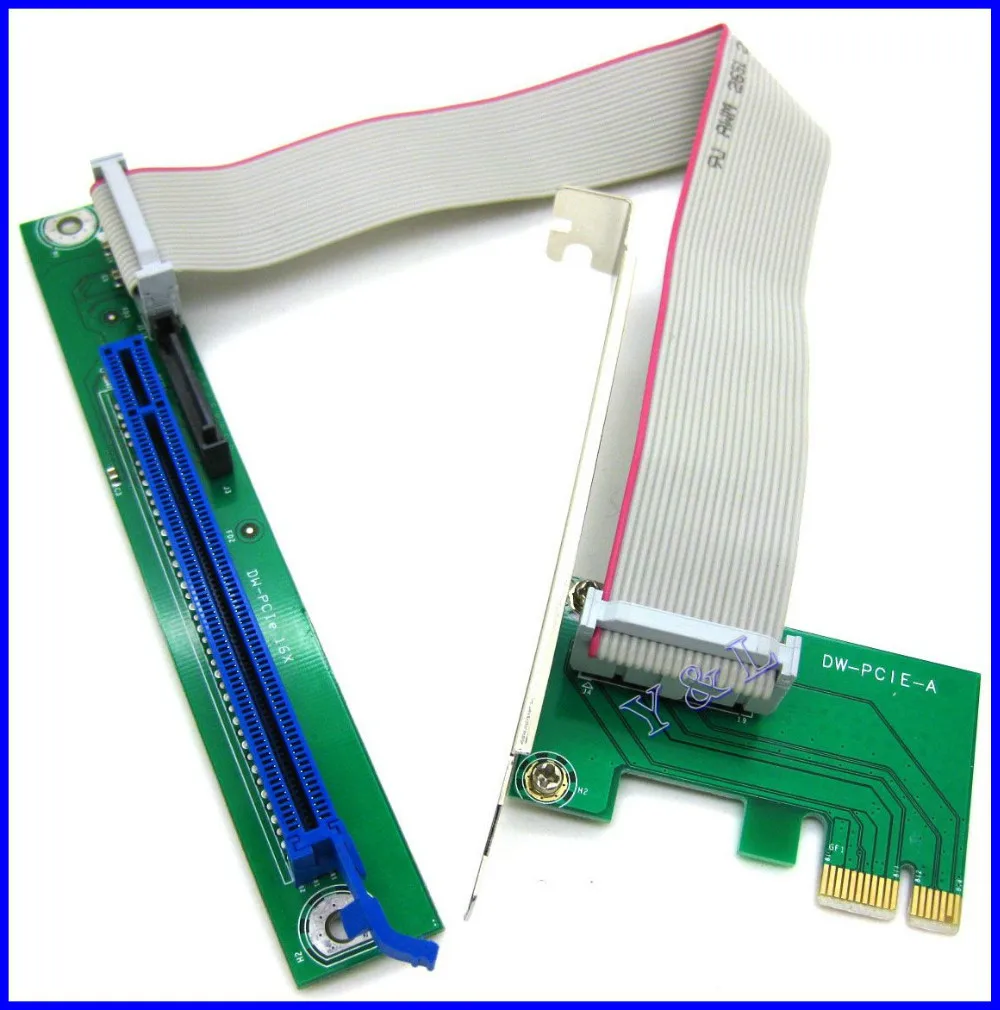Fixable PCI E 16X to 1X Adapter Riser Cable Flex Flexible Extension ...