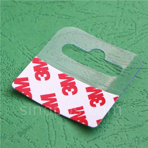 Bulk Hang Tabs With Euro Hole Adhesive, black clear hanging tab ...