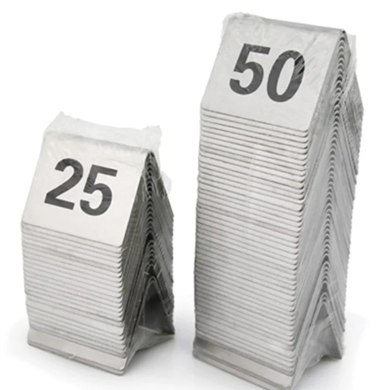 1-to-50-Stainless-Steel-Tent-Style-Table-Number-Card-Double-Side ...