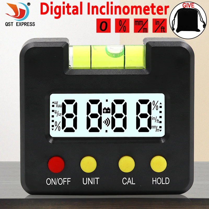 Mini-Digital-Display-Protractor-Inclinometer-Level-Meter-0-1-Degree ...
