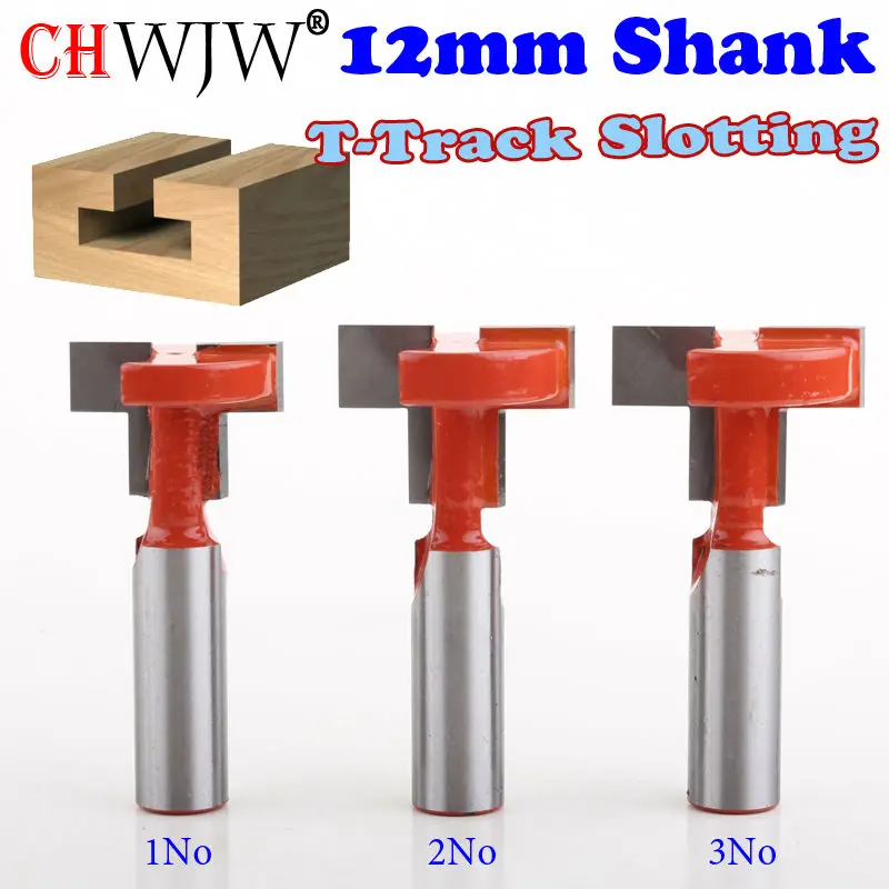 1pcs 12mm Shank Top Quality T Slot & T Track Slotting Router Bit For ...