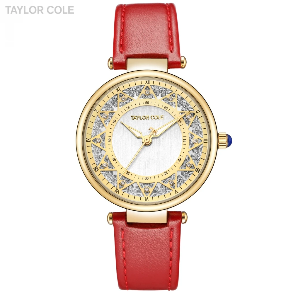 Luxury Brand Watches Women Gold Case Leather Band Casual Pu - AliExpress