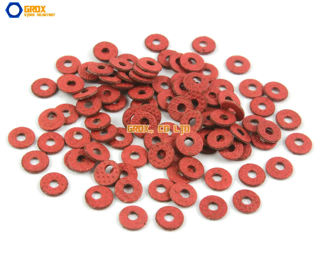 4000 Pieces M2*6*0.5mm Red Paper Washer Insulation Washer-in Washers ...