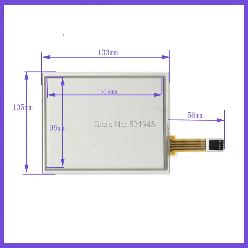 ZhiYuSun 5.8 inch 4 wire resistive Touch Panel 133*105 TOUCH SCREEN ...