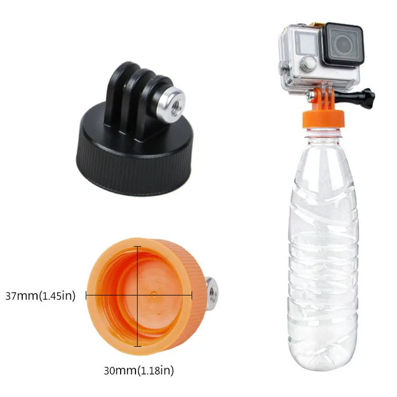 Go pro 37mm Water Bottle Bottle Cap Monopod Tripod for Gopro Hero Sjcam ...