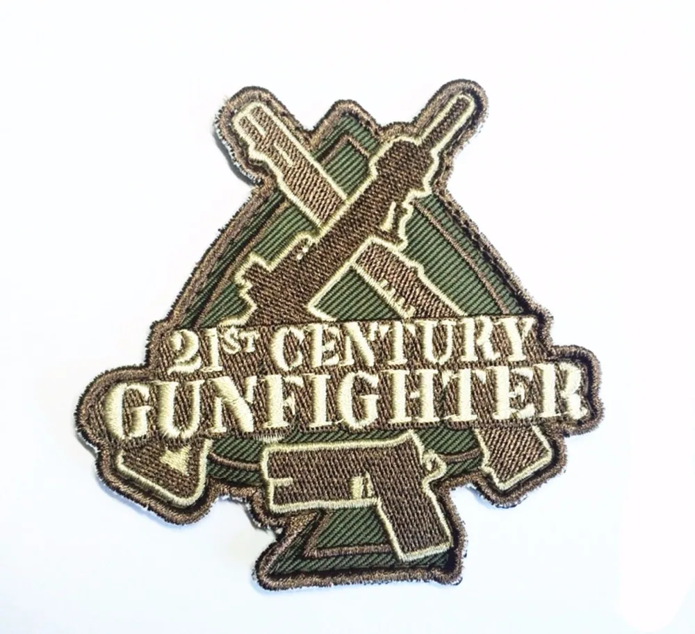 10PCS 21st Century Gunfighter Patch Hook Military Tactical Patch Army ...