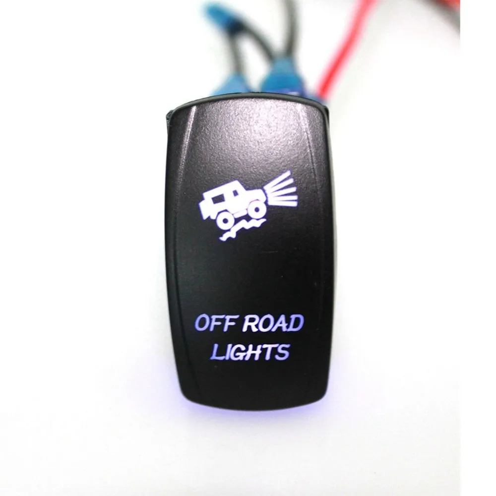 12 v 24 v รถเรือ marine switch 5 pin ON/OFF Rocker Switch OFF ROAD ไฟ ...