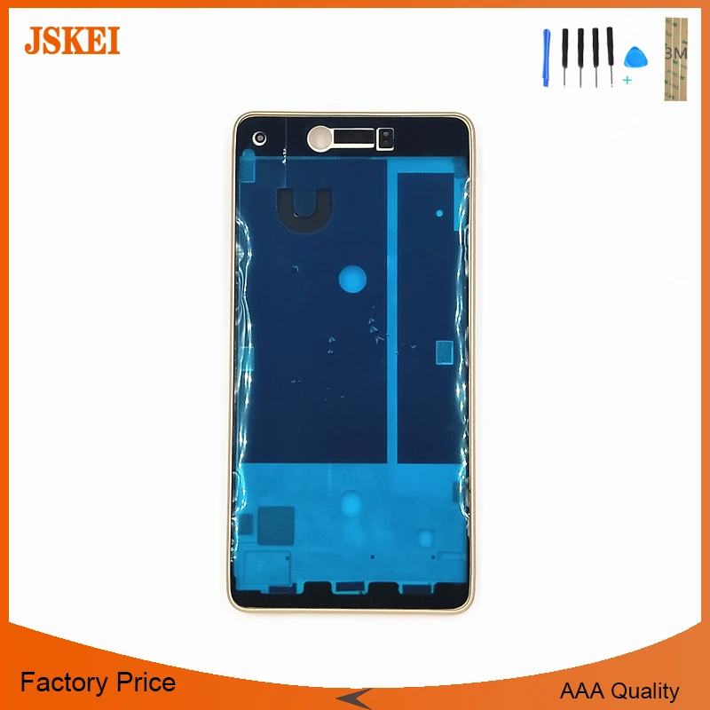 5 inch For BQ U Plus Middle Bezel Frame Housing Case Black Gold Phone ...