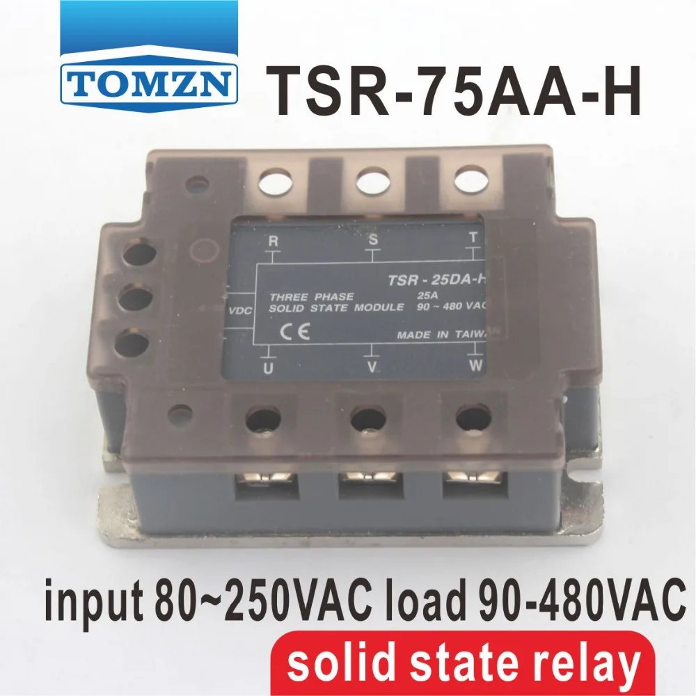 75aa Tsr-75aa-h Three-phase High Voltage Type Ssr Input 80~250vac Load ...
