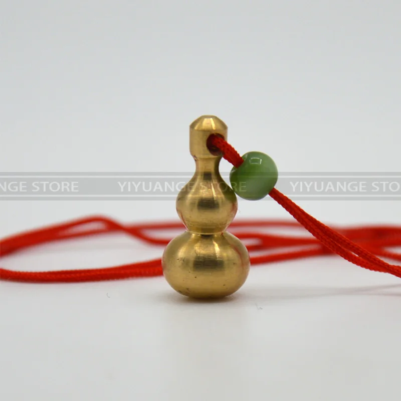 Chinese-Feng-Shui-Necklace-Product-Golden-Brass-Wulou-Wu-Lu-Gourd-Hulu ...