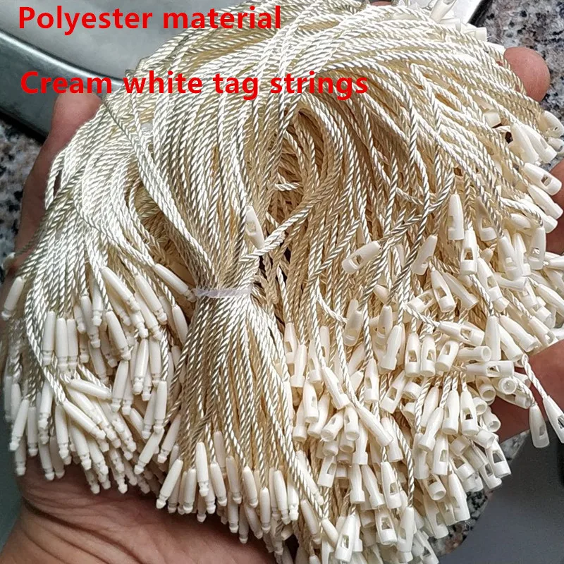 Laine tricot - pelote,Corde d'étiquette volante blanche-Beige-noire,100 ...