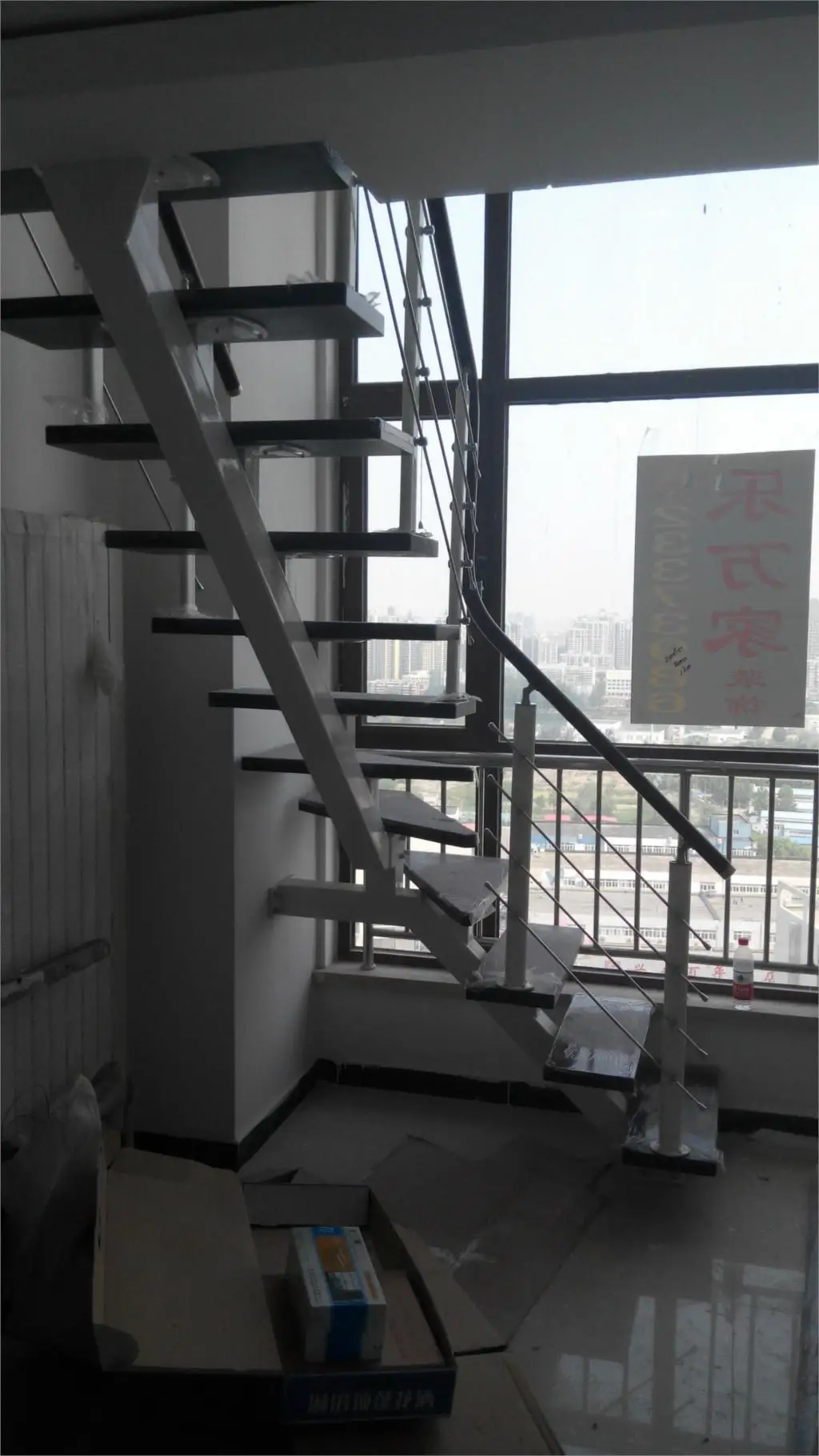 Single beam steel attic staircase wood staircase spiral staircase ...