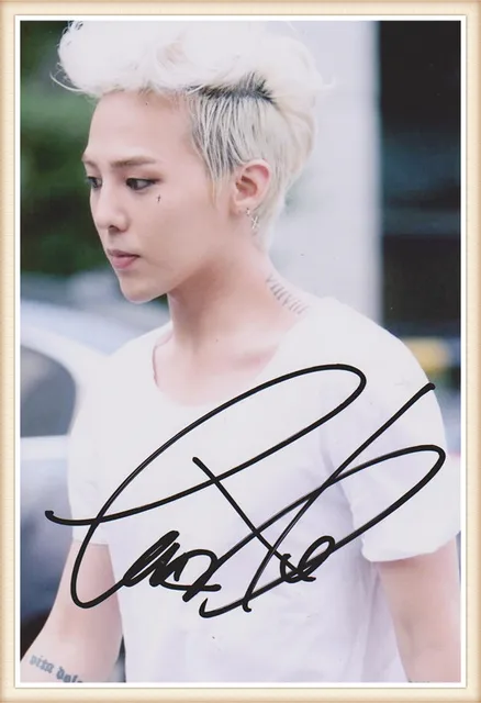 Bigbang G Dragon MADE SERIEES autographed signed with pen photo 4*6 ...