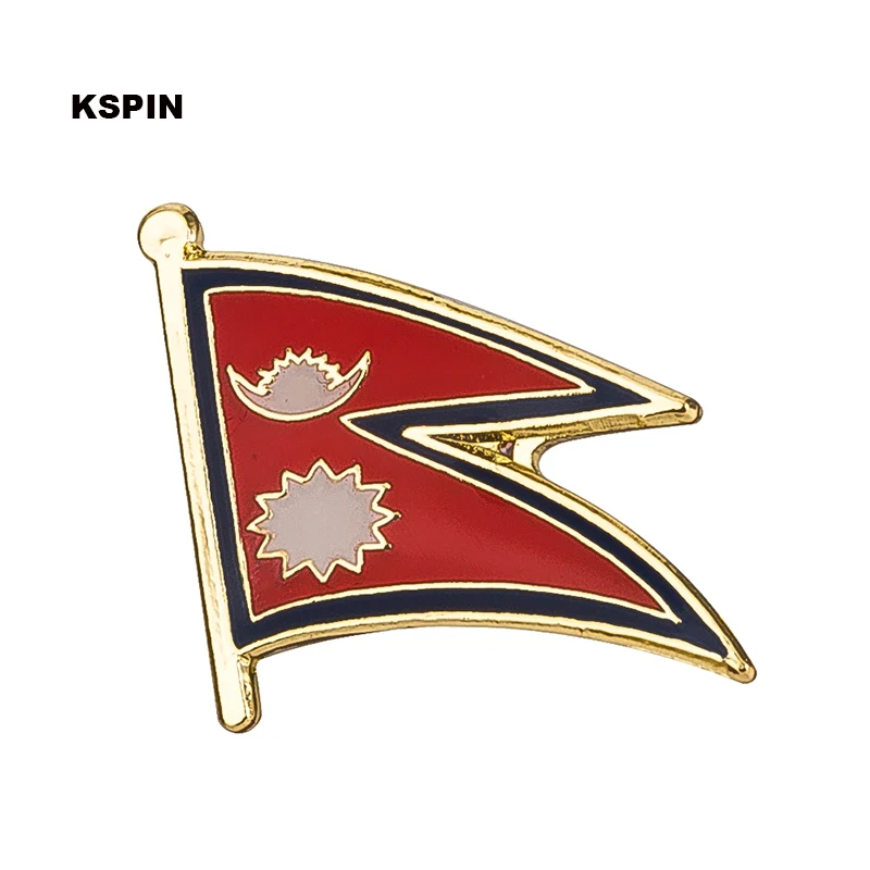 Nepal Flag Pin Lapel Pin Badge 10pcs A Lot Brooch Iconsoches Brooch ...