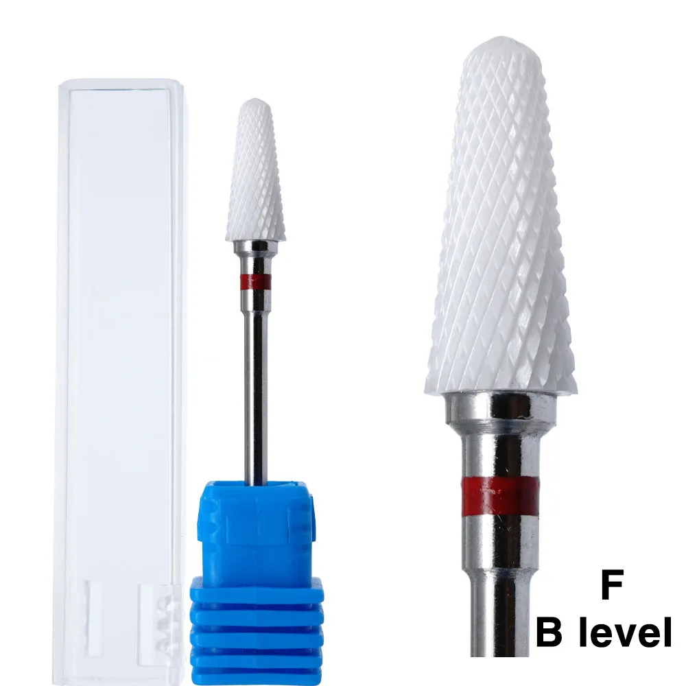 Ceramic nail drill bits nail file manicure pedicure nail salon electric ...