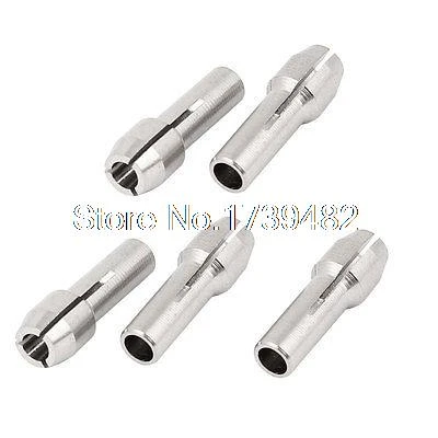 3mm Clamping Dia Dremel Rotary Tool Chuck Collet Silver Tone 5 Pcs ...