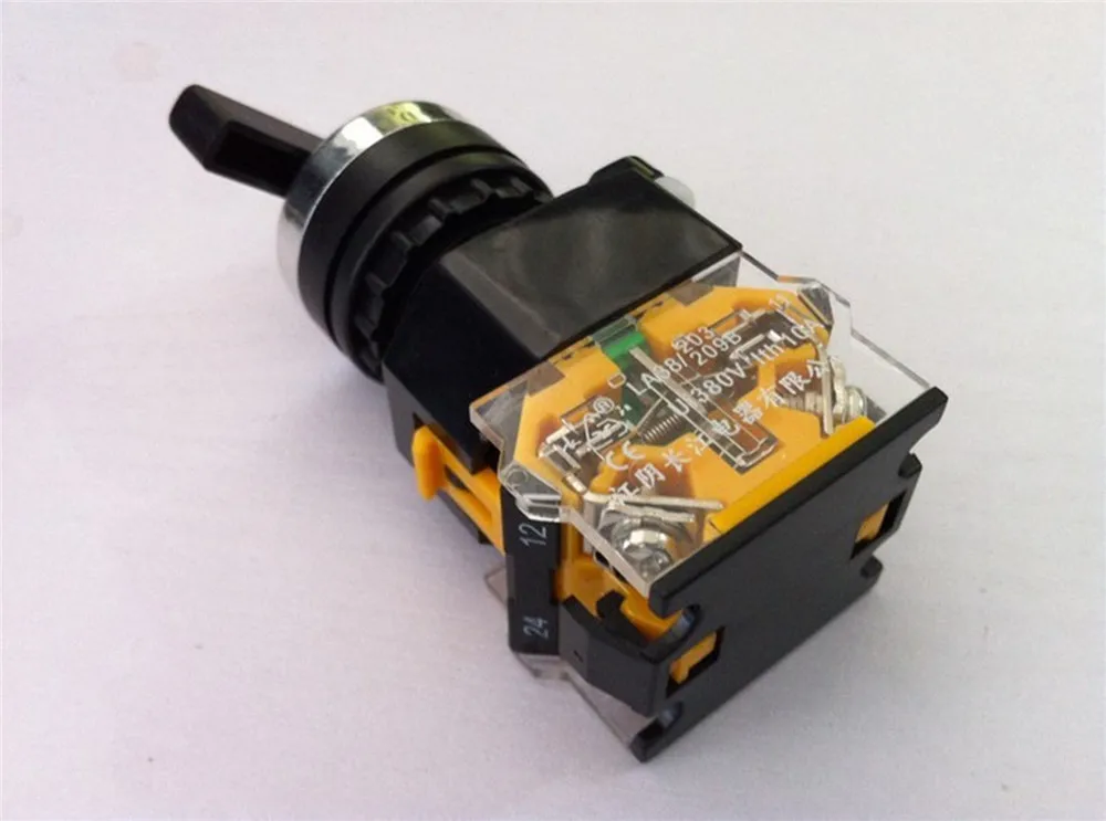 3-Position-2NO-Maintained-Selector-Switch-Rotary-Switch-LA38-20CX3-Long ...