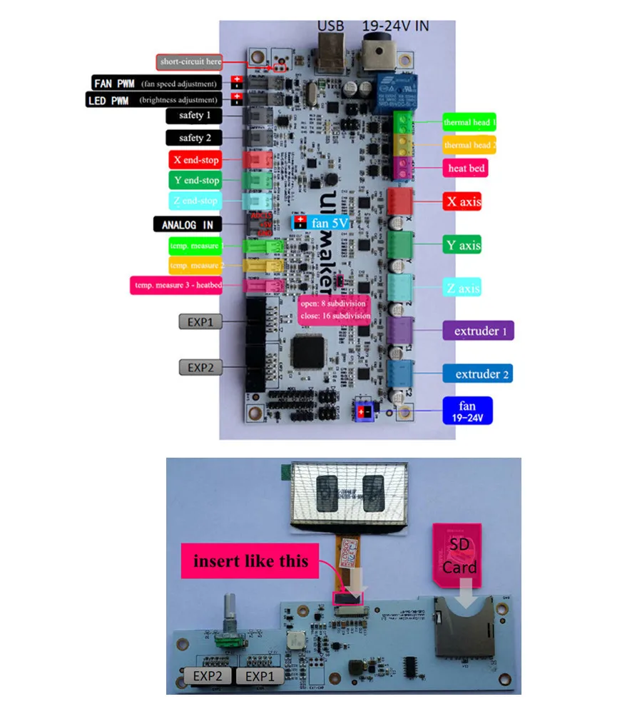 High-quality Ultimaker2 V2.1.4 Control Board, Um2 3d Printer ...