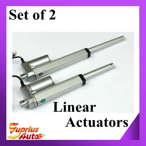 Set Of Two 12V electric linear actuator,300mm/ 12 inch stroke, 900N ...