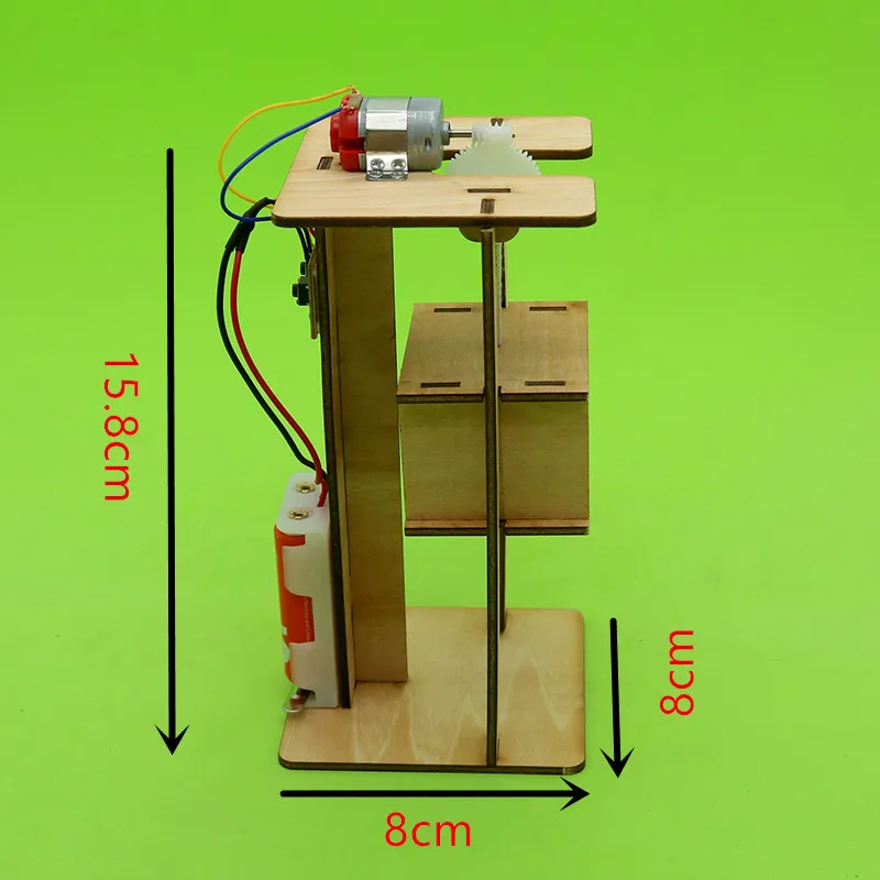 Monday Kids DIY Electric Lift Elevator Kids Science Toys Experiment ...