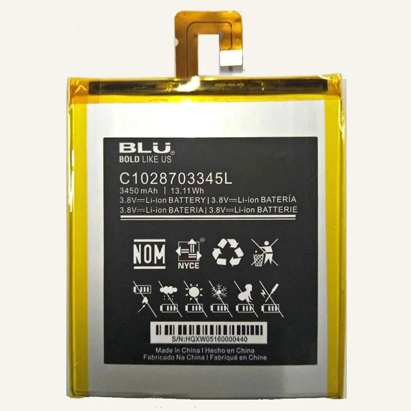High Quality 3450mAh C1028703345L Phone battery For BLU Studio 7.0 II ...