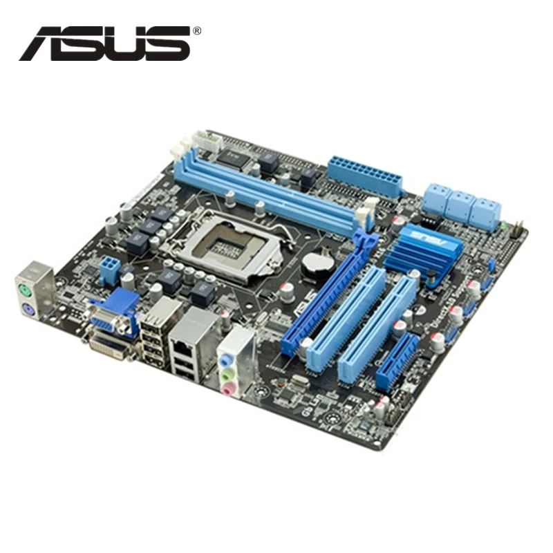 ASUS P7 H55M ASUS P7H55 M PLUS P7H55M Plusซ็อกเก็ตเมนบอร์ดLGA 1156 UATX ...