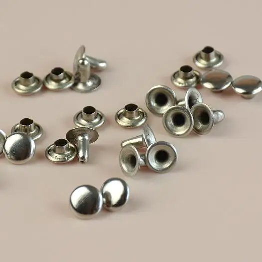 400pcs 7x7mm Diy handmade keyring holder rivet leather patchwork ...