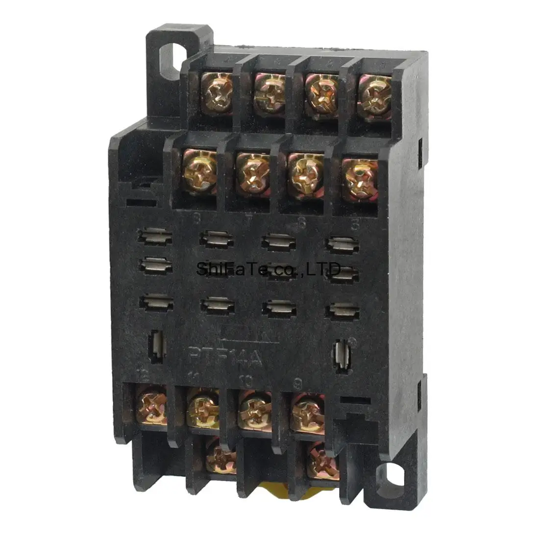 PTF 14A 10A 250VAC 14 Pins DIN Rail Mount Power Relay Socket Base for ...