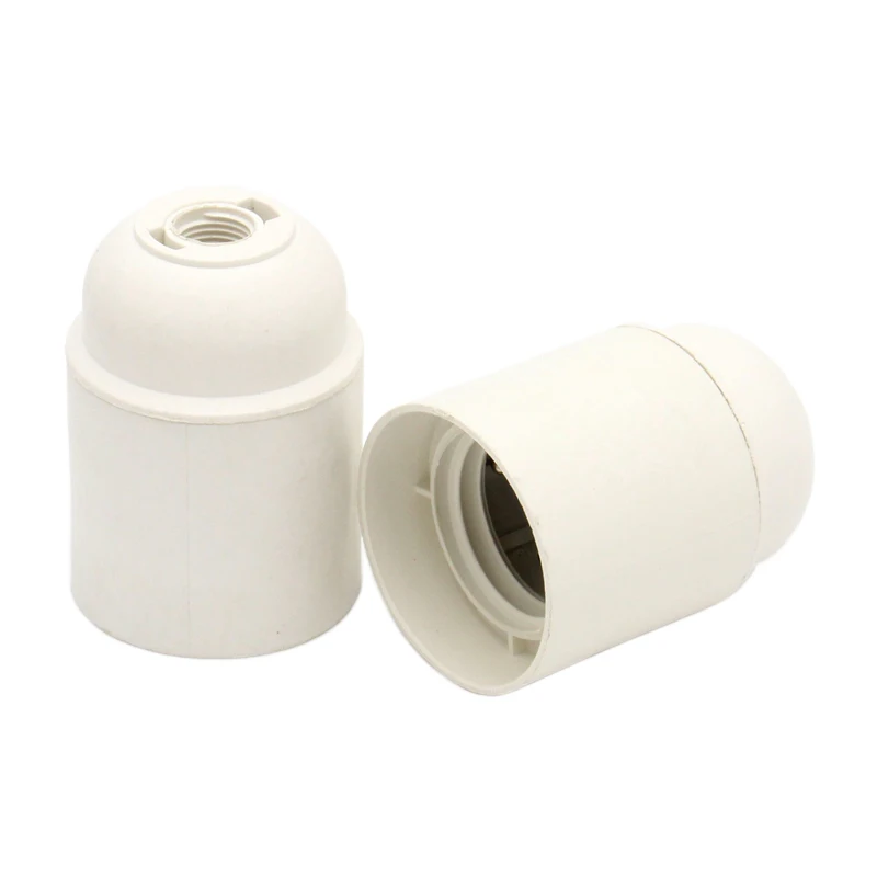 PIED DE LAMPE,Plastic white-3 Pieces--Douille de lampe en bakélite E27, 3 pièces, 10 pièces ...