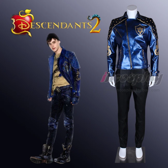 Roupa de couro dos descendentes 2, fantasia masculina de couro king ben ...