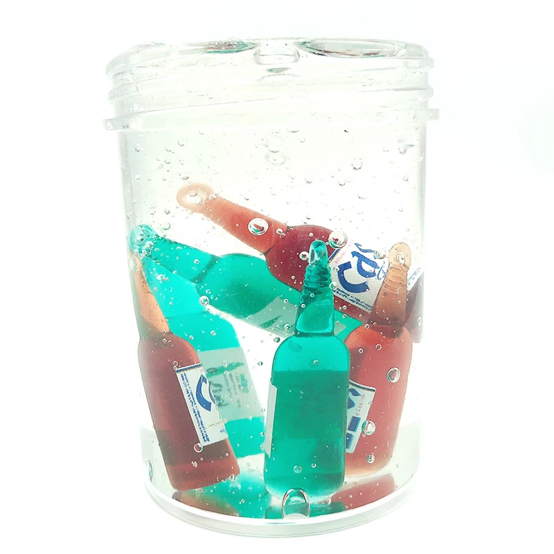 Fulljion Slime Toys Beer Clear Transparent Slime Fluffy Putty Box Lizun ...