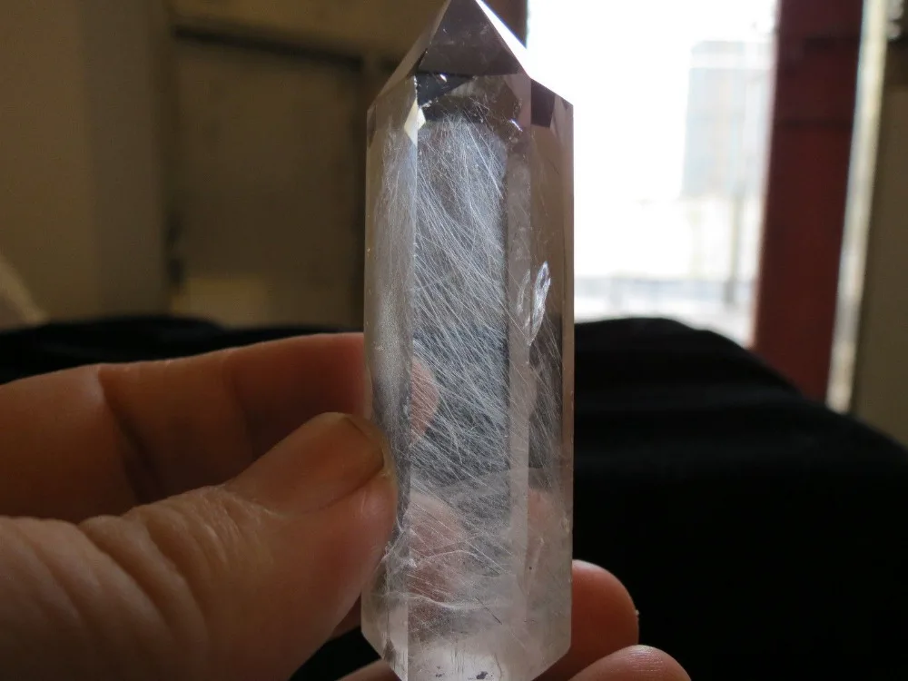 ddh001708 Details about 57gram full straight white rutilated straight ...