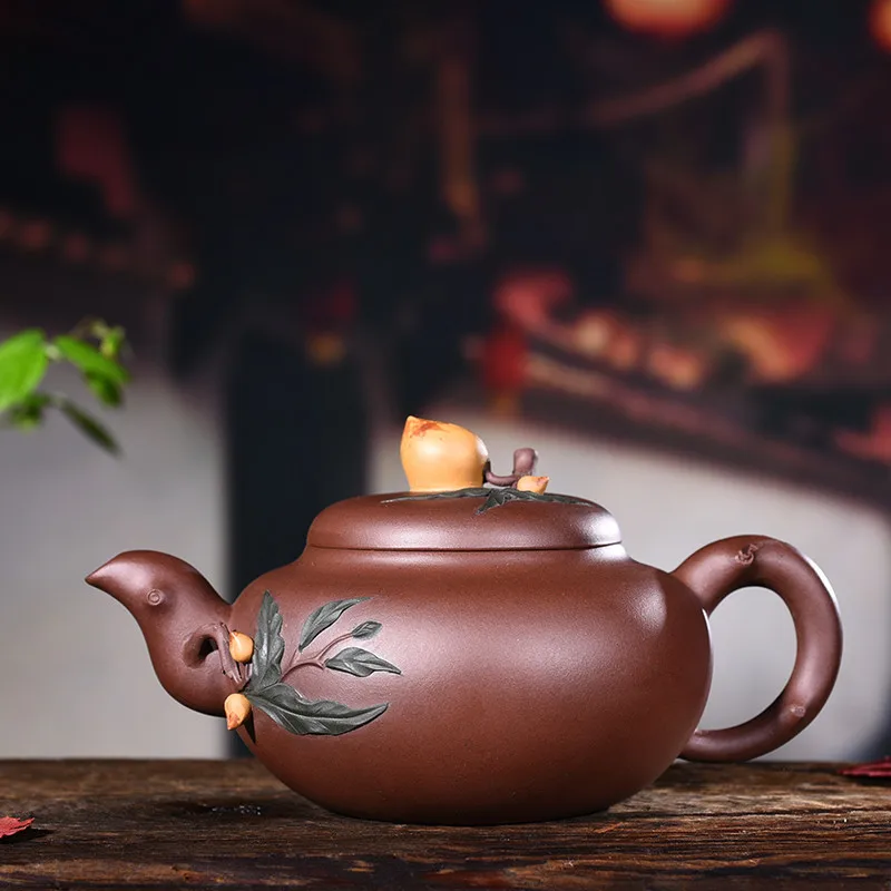 380ml Yixing Purple Sand Tea Pot Genuine Famous Pure Hand made Ore ...
