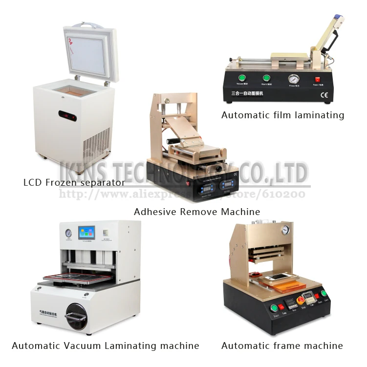 Professional Automate LCD Refurbish Machine Frozen Separator+Film ...