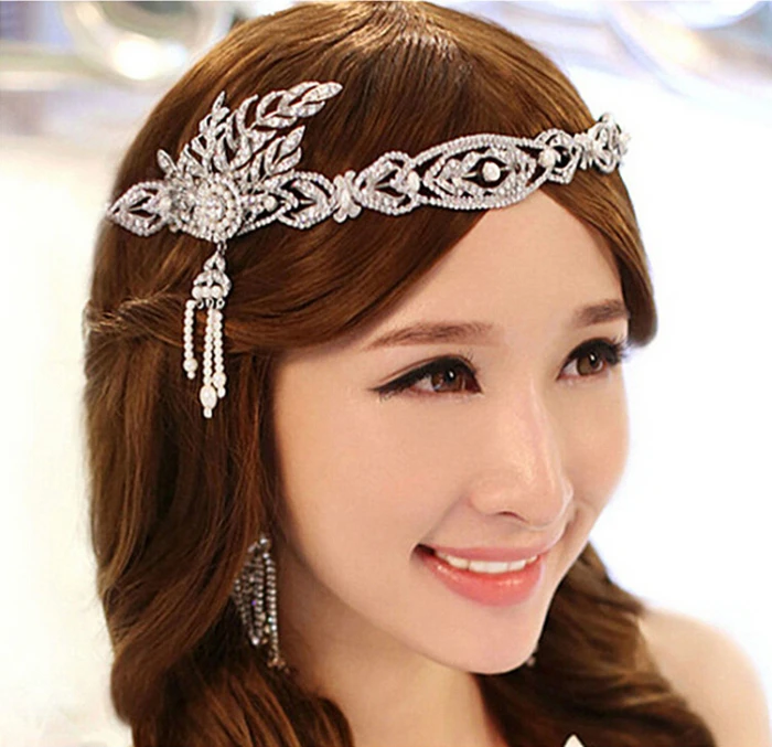 2014 New Fashion Wedding Tiaras For Brides Princess Crown Forehead ...