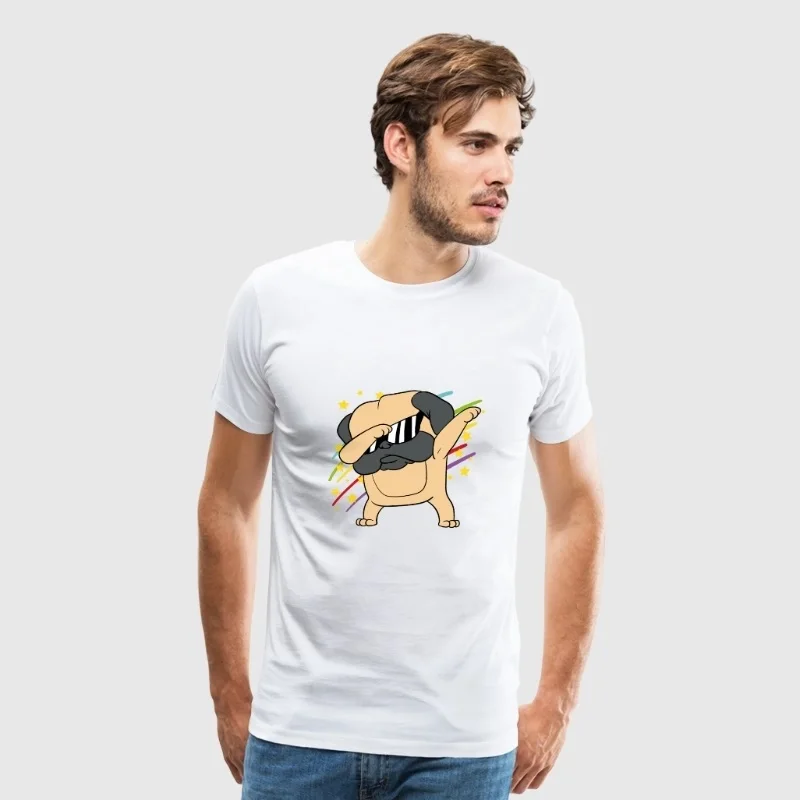 Disco Party música animales Dabbing Dab Pug perros impresión ...