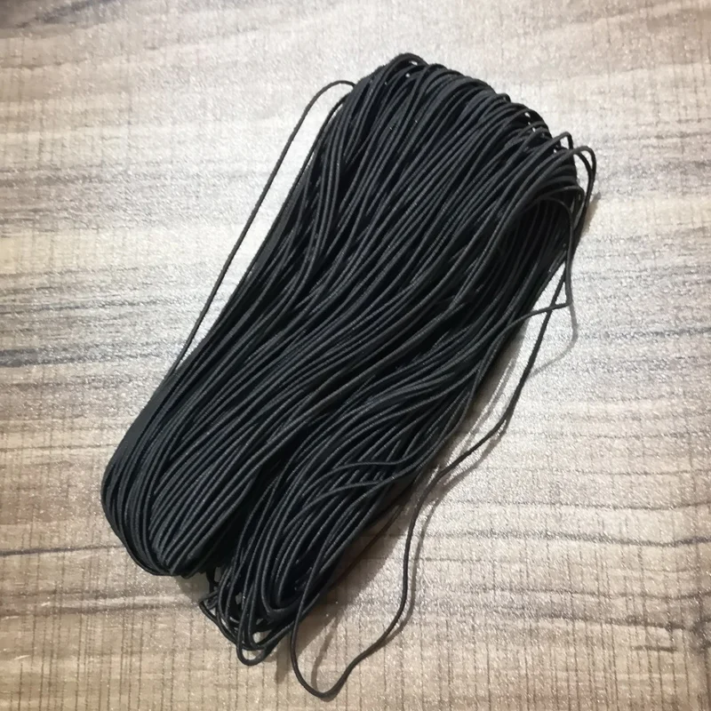 1.2mm Black Stretch Elastic Shock Beading Cord 75 Yards|beading cord ...