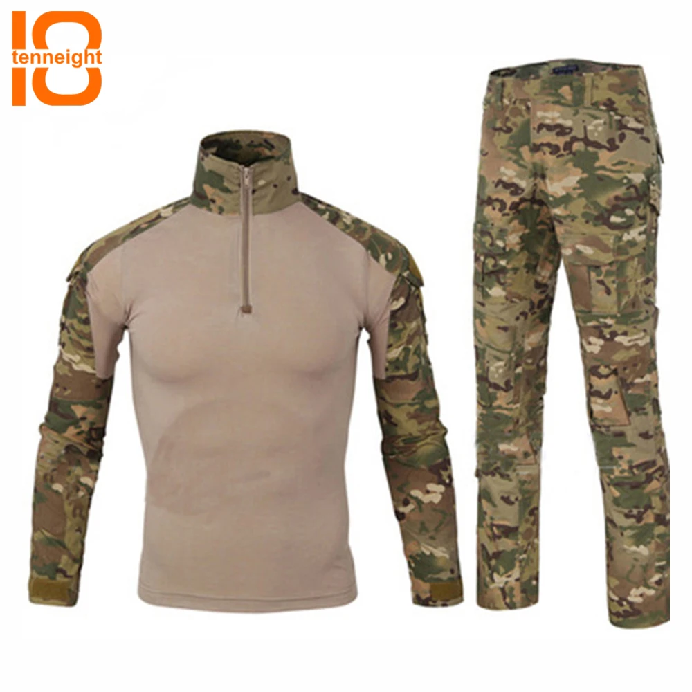 TENNEIGHT Tactical military uniform Army clothing men's paintball sport ...