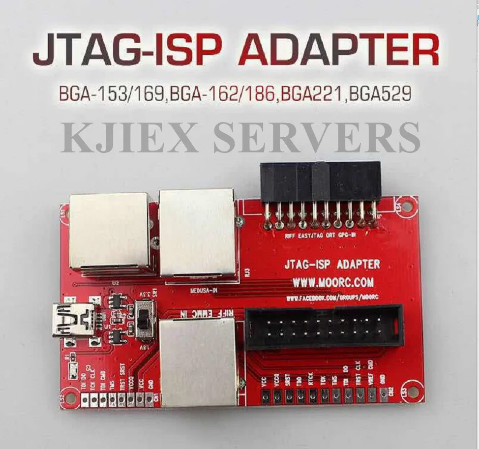 2018 Newest update MOORC JTAG ISP Adapter ALL IN 1 For RIFF EASY JTAG ...