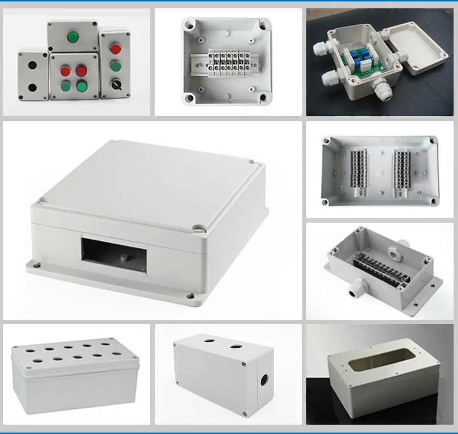 IP65 Waterproof Enclosure 100x100x70mm - ABS/rubber.