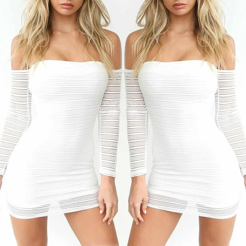2018 New Fashion Sexy Bandage Bodycon Evening Party Short Mini Dress ...