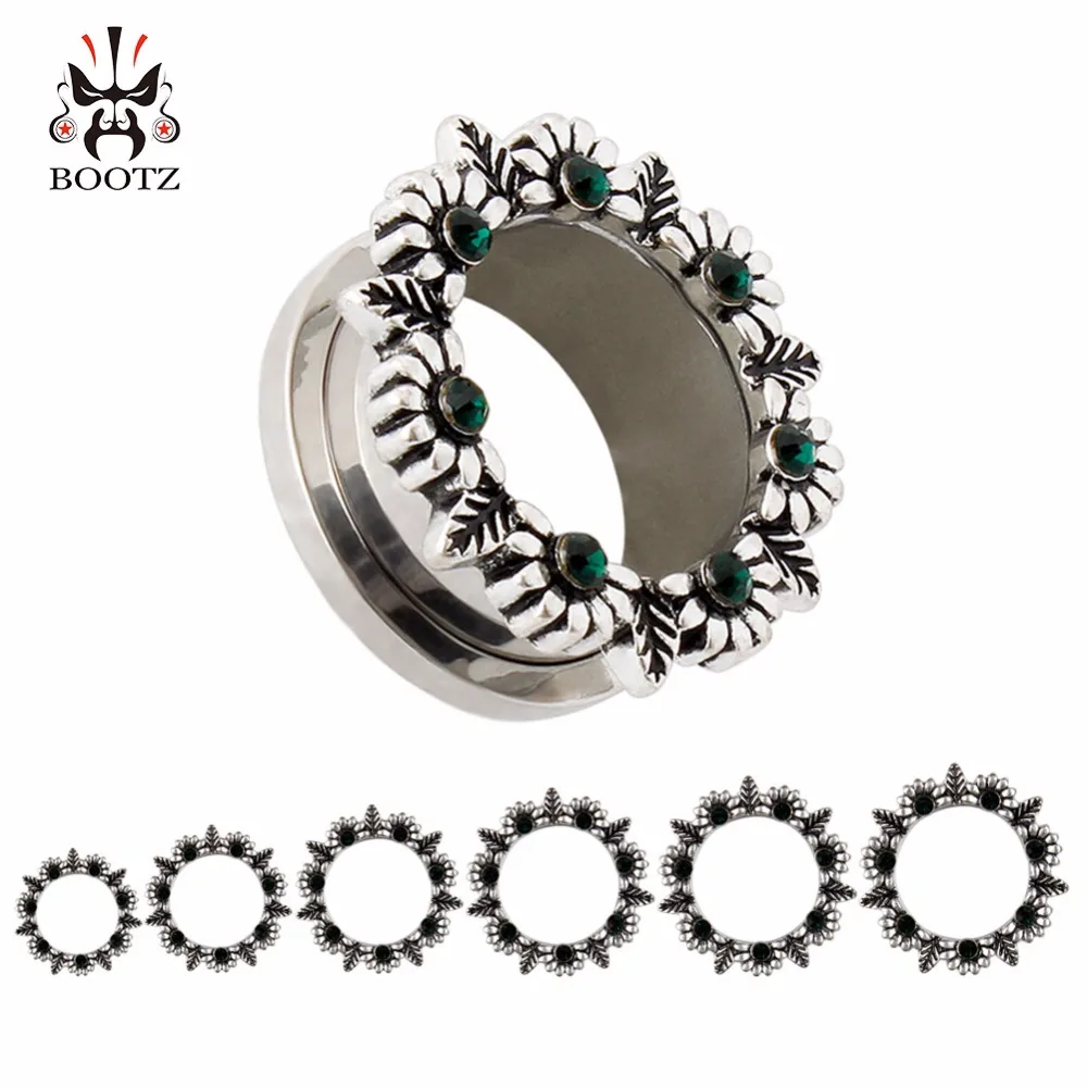 KUBOOZ Stainless Steel Ear Gauges Plugs Tunnels Piercing Body Jewelry ...