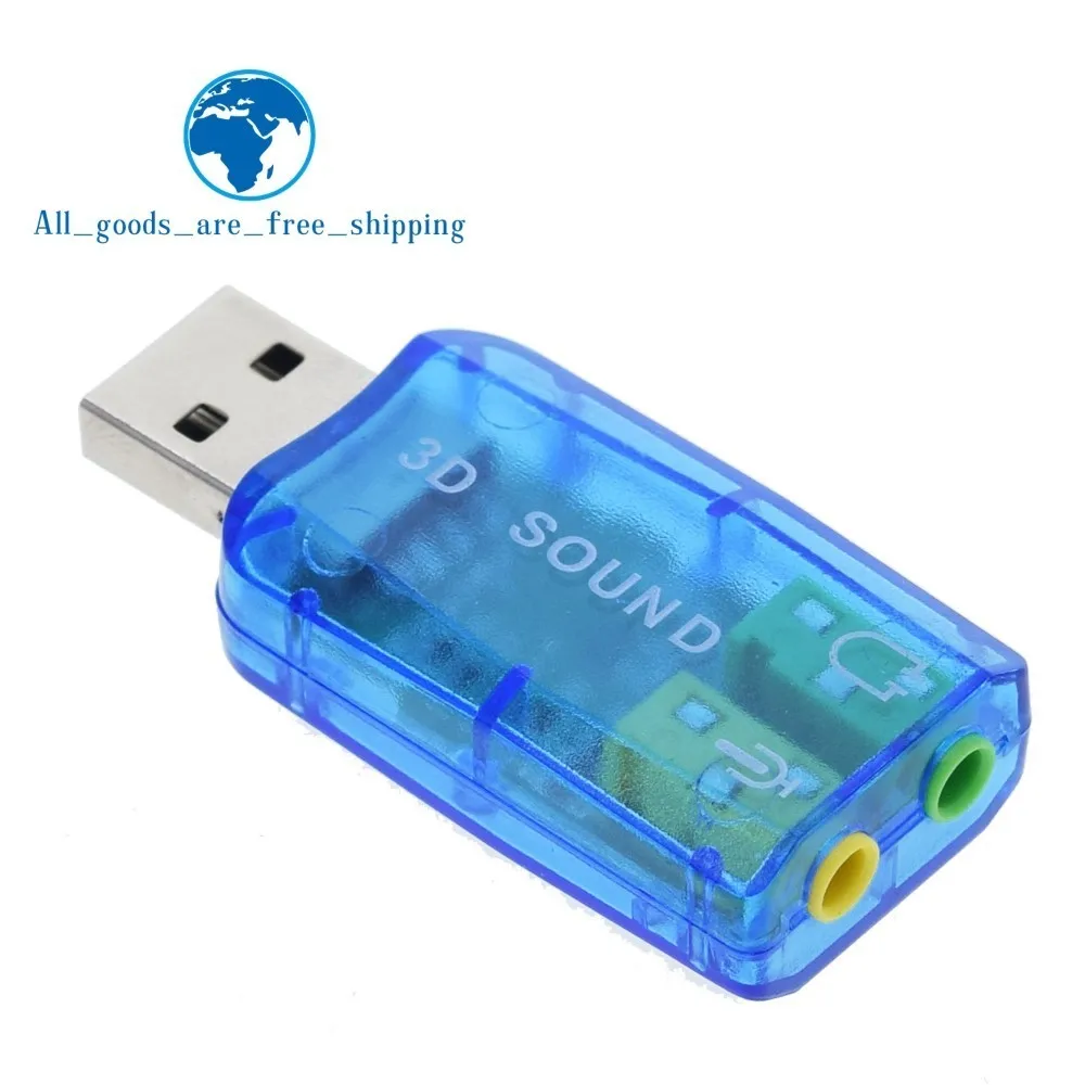 CM108 Chipset USB 2,0 a adaptador de tarjeta de sonido de AUDIO 3D ...