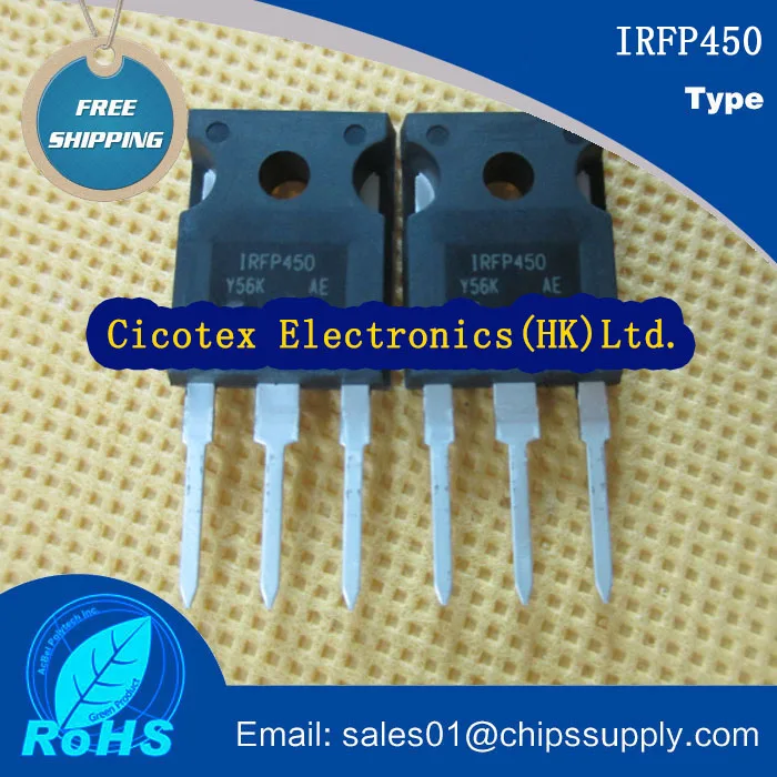 5 unids/lote IRFP450PBF MOSFET N CH 500 V 14A TO 247AC IRFP450|n-ch ...
