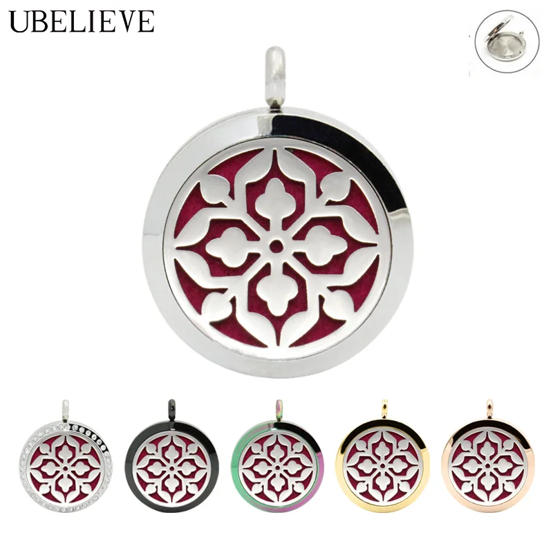 Newest Aromatherapy Locket Jewelry 30MM Essential Oil Perfume Diffuser ...