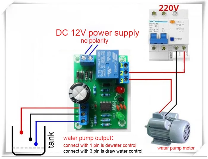 Water Level Sensor Controller Switch Module Automatically Pumping ...