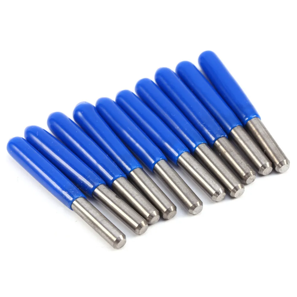 10pcs Set Engraving Bits Cnc Router Tool Carbide Pcb Engraving Bits In